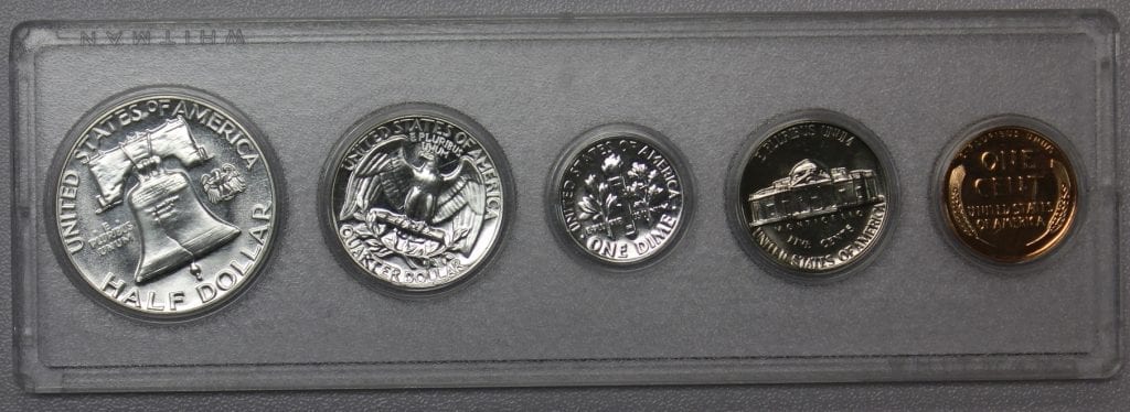 1956 Silver Proof Set In Plastic Holder Has Hazy Toning – Portsmouth ...