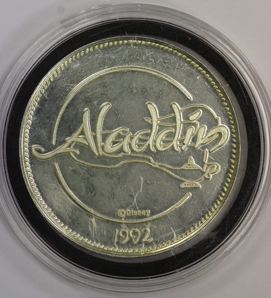Auction – 1992 Disney Aladdin One OZ .999 Fine Silver – Portsmouth Coin ...