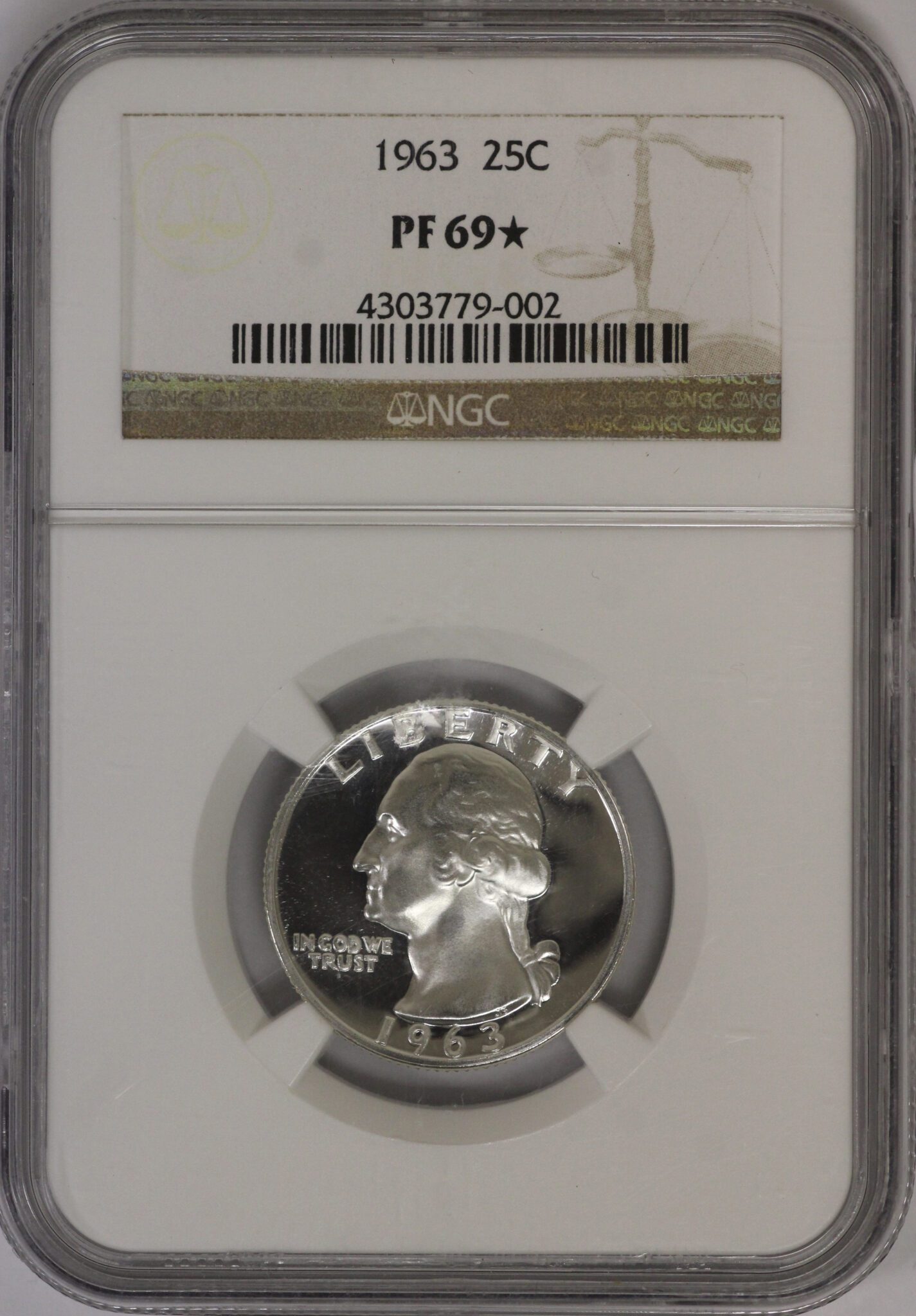 Auction – 1963 Washington Quarter NGC PF69 Star – Portsmouth Coin ...