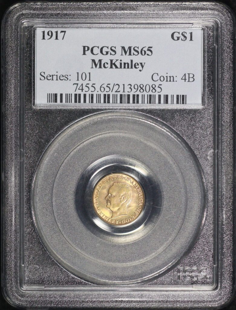 1917 $1 McKinley Gold Commemorative PCGS MS65 – Portsmouth Coin ...