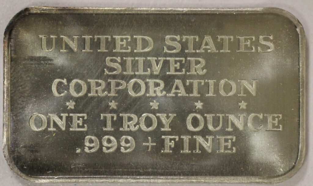 Auction – 1973 US Silver Corporation Freemasonry Vintage Silver Bar – 1 ...