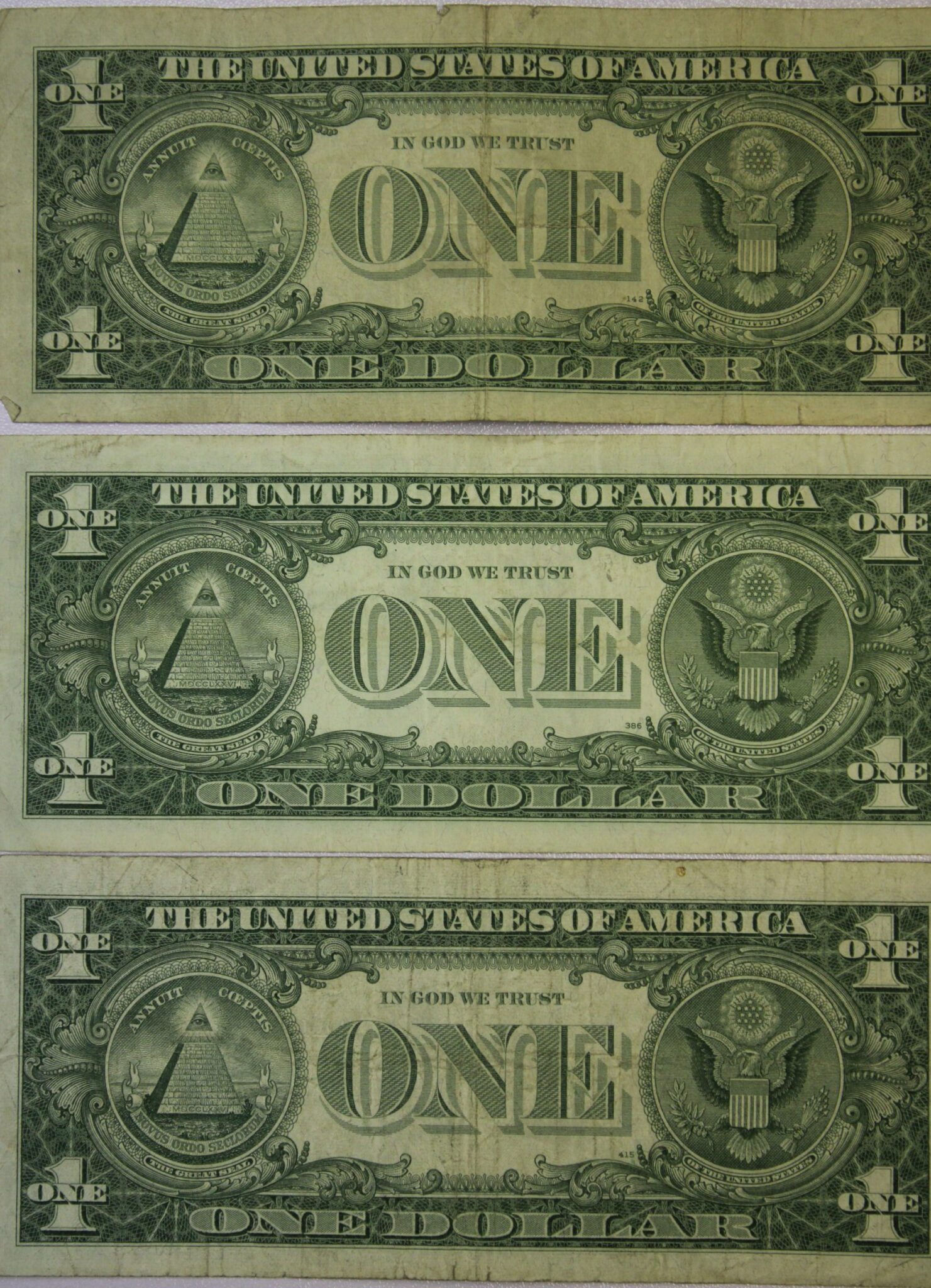 AUCTION- 1957, 1957-A & 1957-B One Dollar Silver Certificates STAR ...