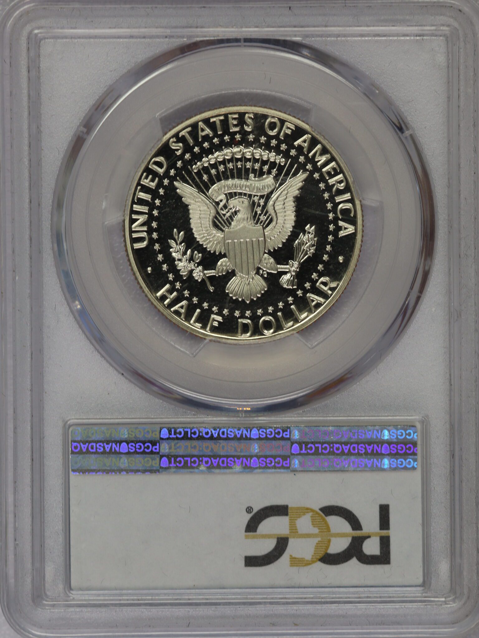 1990 S Kennedy Half Dollar Clad PR70 DCAM – Portsmouth Coin & Currency Co