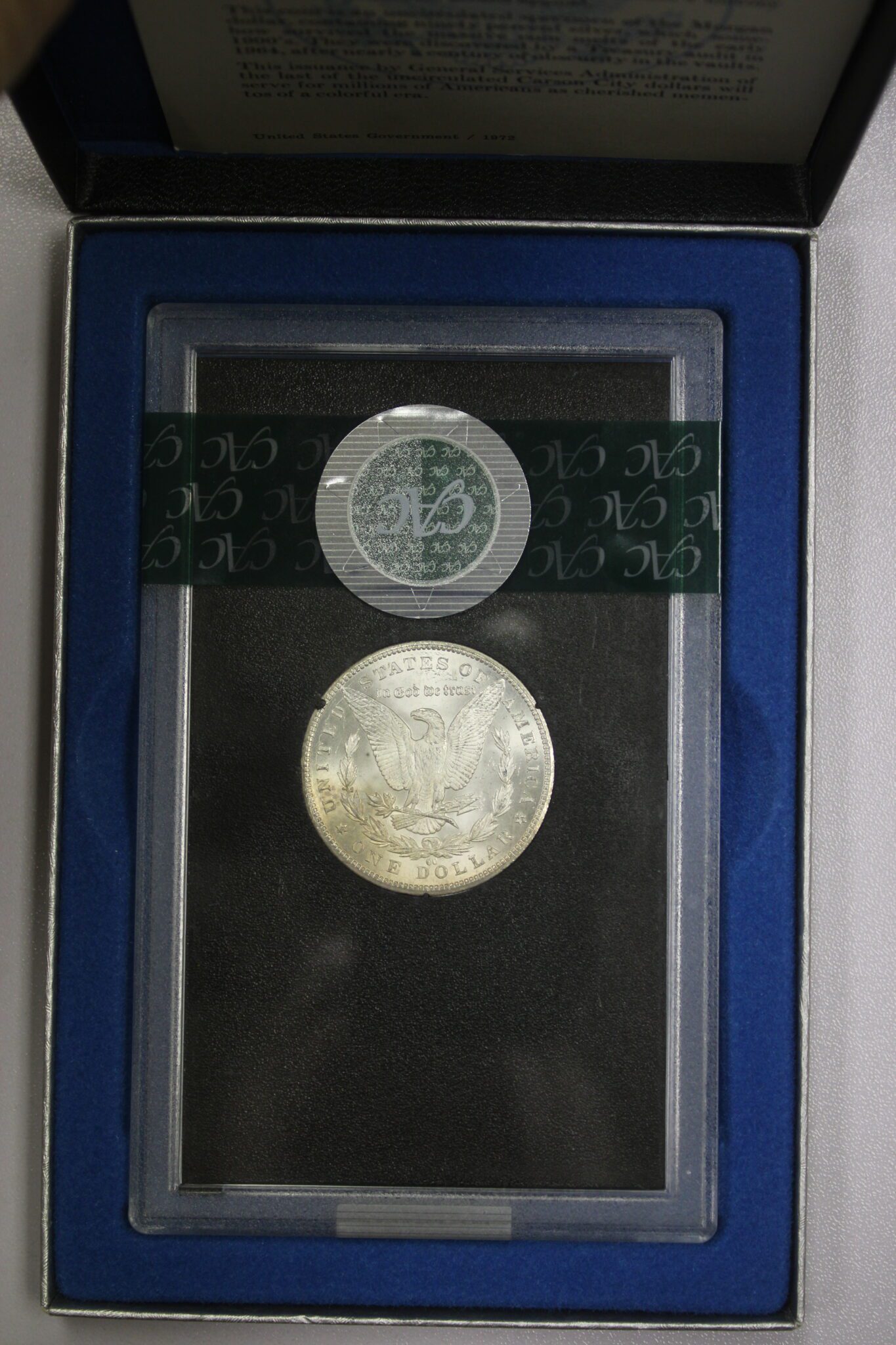 1881 CC Morgan Dollar GSA Hoard NGC MS61 CAC – Original Box/Paper ...