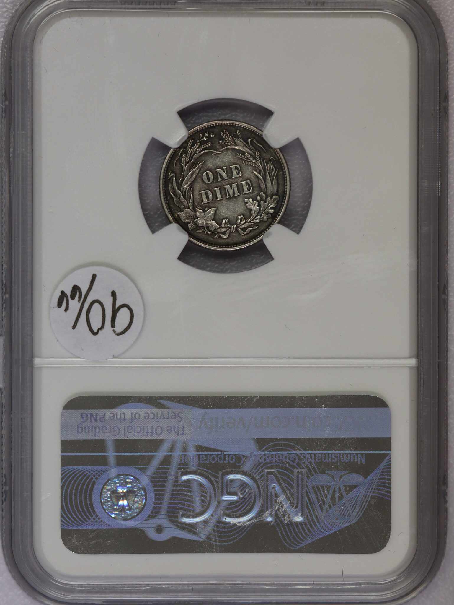 1892 Barber Dime AU55 NGC – Portsmouth Coin & Currency Co