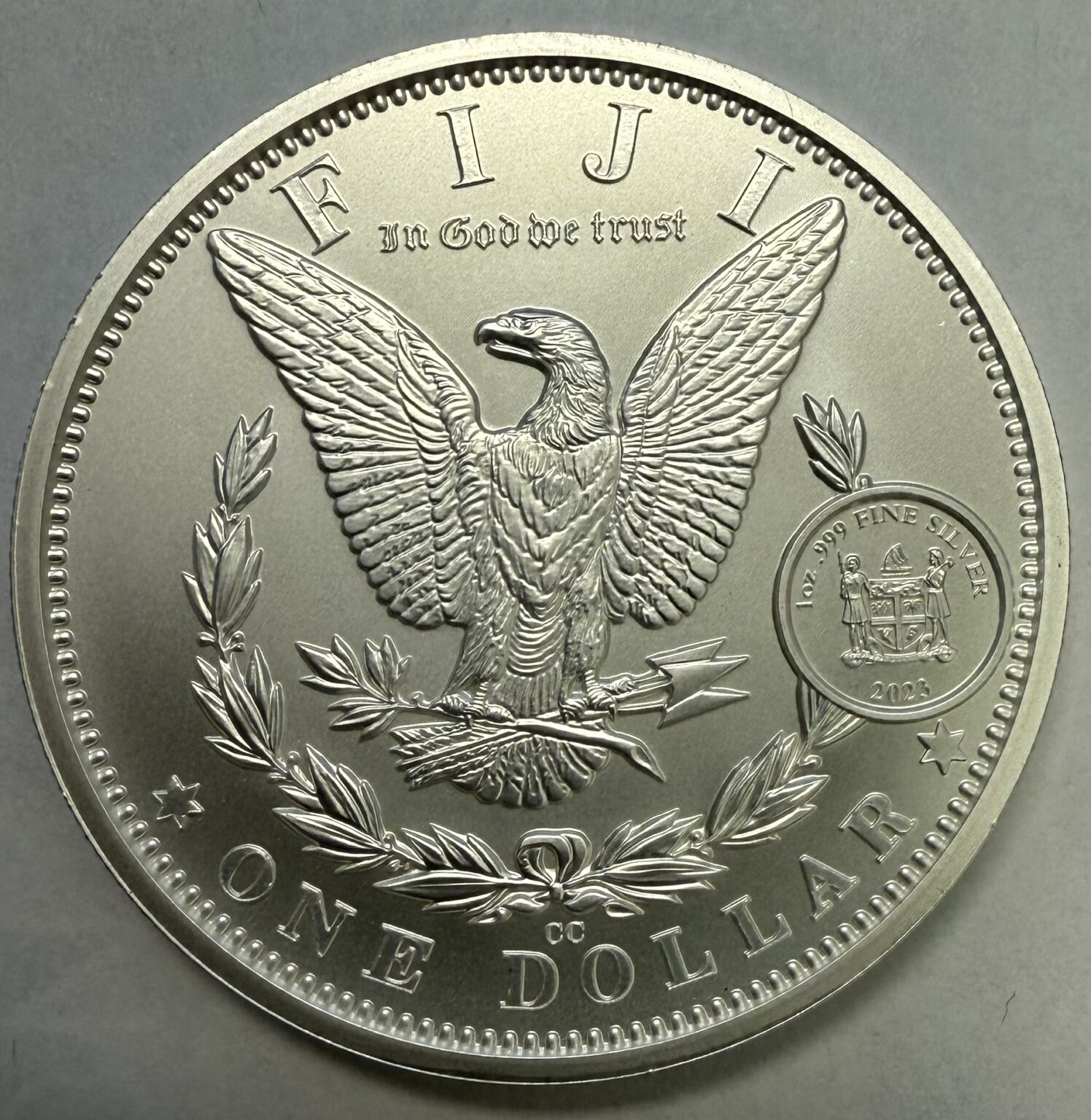2023 “1878 CC Morgan Dollar” Fiji .999 Troy oz Silver – Portsmouth Coin ...