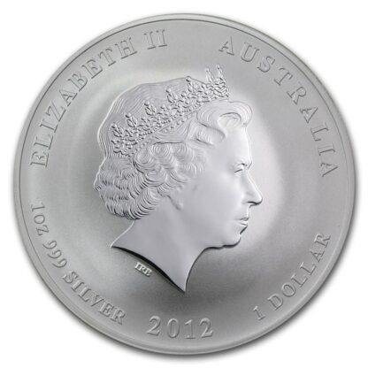 2012 Australia 1 oz Silver Year of the Dragon BU (Series II ...
